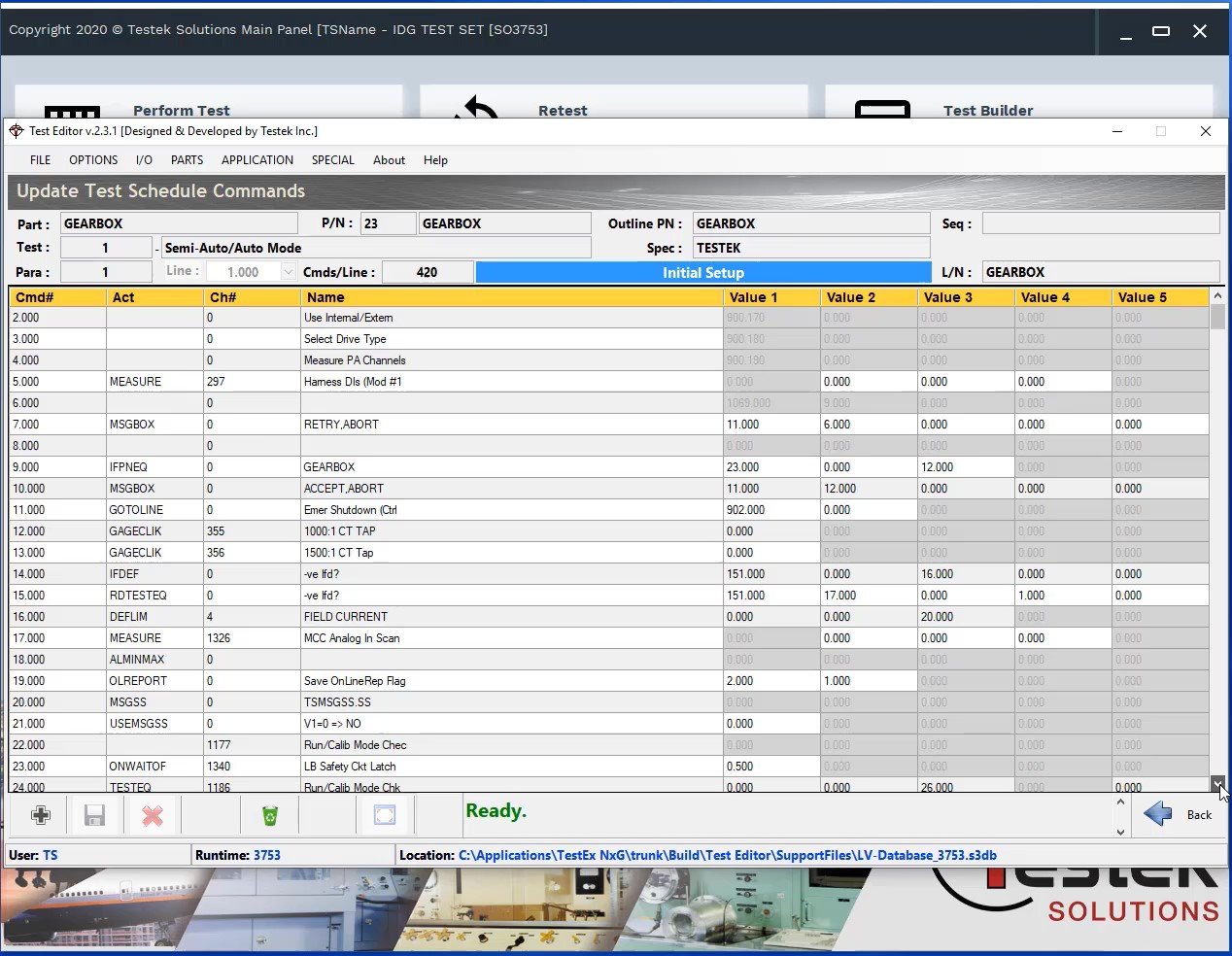 TestEx NxG Test Executive Software