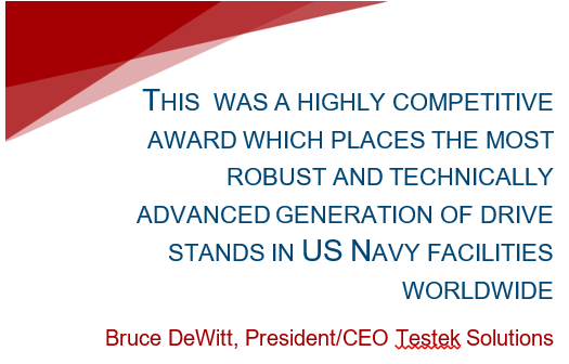 Testek Solutions awarded contract with US Navy.